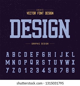 Line Dotted Font Alphabet Vector Typeface Stock Vector (Royalty Free ...