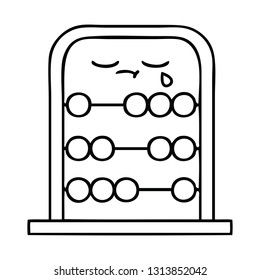 Line Drawing Cartoon Abacus Stock Vector (Royalty Free) 1313852042 ...