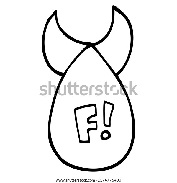 Line Drawing Cartoon Atomic Bomb Stock Vector (Royalty Free) 1174776400