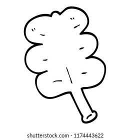 Line Drawing Cartoon Leaf Stock Vector (Royalty Free) 1174443622 ...