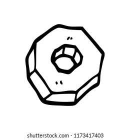 Line Drawing Cartoon Nut Stock Vector (Royalty Free) 1173417403 ...
