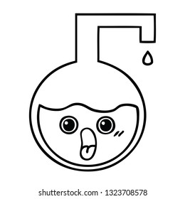 Line Drawing Cartoon Science Experiment Stock Vector (Royalty Free ...