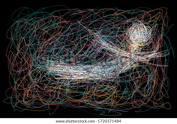 Line Drawing Complicated Wall Art Stock Vector (Royalty Free ...