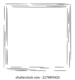 Line Drawing Square Frame Wood Effect Stock Vector (Royalty Free ...