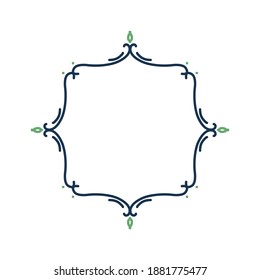 Line Frame Simple Border Decoration Stock Vector (Royalty Free ...