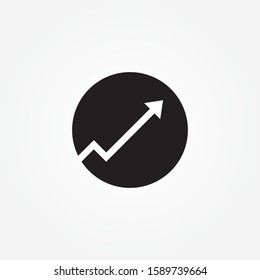 Line Graph Icon Graph Chart Isolated Stock Vector (Royalty Free ...