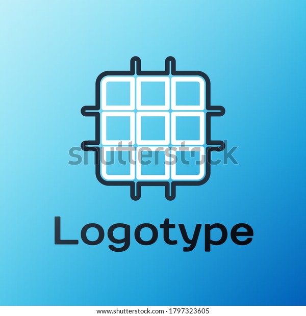 Line Grid Graph Paper Icon Isolated Stock Vector (Royalty Free ...