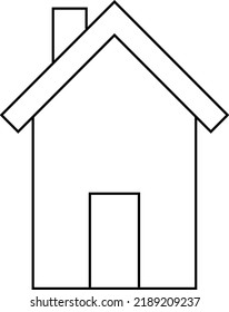 Line Home Icon Vector House Symbol Stock Vector (Royalty Free ...