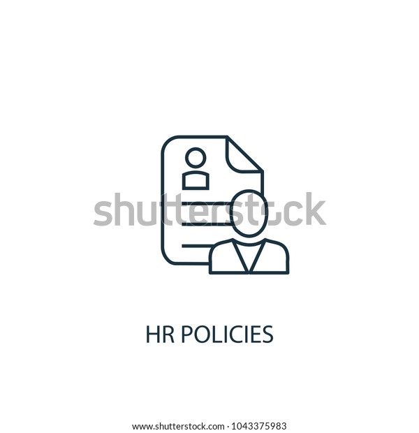 Line Hr Policies Icon Simple Element Stock Vector (Royalty Free) 1043375983