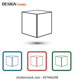 Line Icon Cube Stock Vector (Royalty Free) 457446298 | Shutterstock