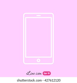 Line Icon Phone Stock Vector (Royalty Free) 427612120 | Shutterstock