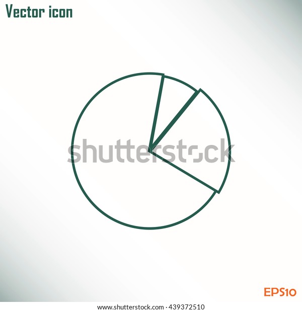 Line Icon Pie Chart Infographic Stock Vector (Royalty Free) 439372510