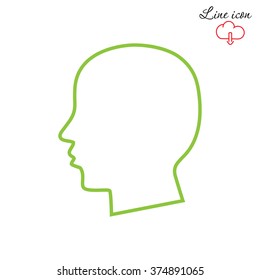 Line Icon Profile Stock Vector (Royalty Free) 374891065 | Shutterstock