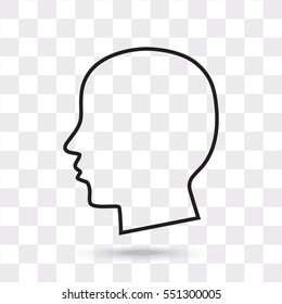 Line Icon Profile Stock Vector (Royalty Free) 551300005 | Shutterstock