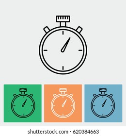 Line Icon Stopwatch Stock Vector (Royalty Free) 620384663 | Shutterstock