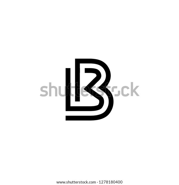 Line Letter B Icon Vector Stock Vector (Royalty Free) 1278180400 ...