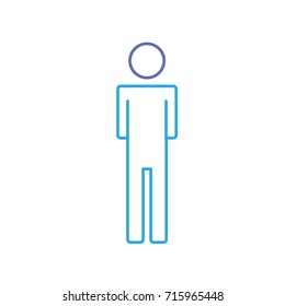 Line Man Pictogram Icon Flat Stock Vector (Royalty Free) 715965448 ...