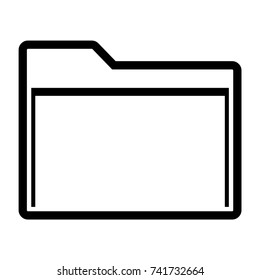 Line Manila Folder Icon Stock Vector (Royalty Free) 741732664 ...
