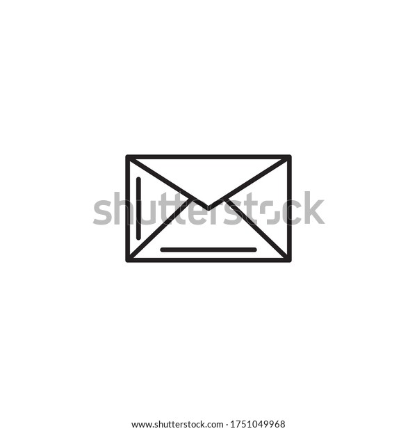 Line Message Icon Illustration Message Ui Stock Vector (Royalty Free ...