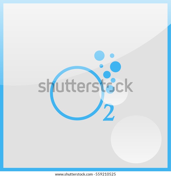 Line Oxygen O2 Icon Stock Vector (Royalty Free) 559210525