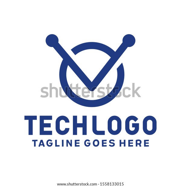 Line Tech Logo Design Inspiration Business Stock Vector (Royalty Free ...