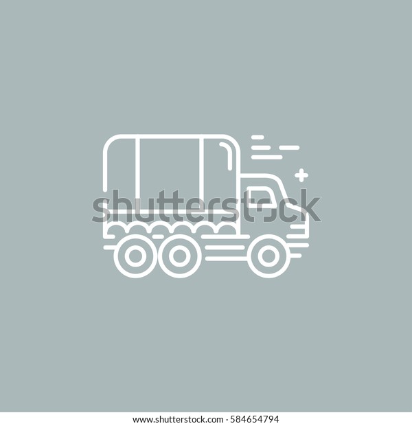 Line Truck Logo Stock Vector (Royalty Free) 584654794 | Shutterstock