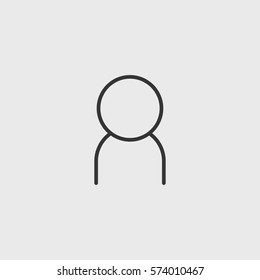 Line User Icon Illustration Isolated Vector Stock Vector (Royalty Free ...