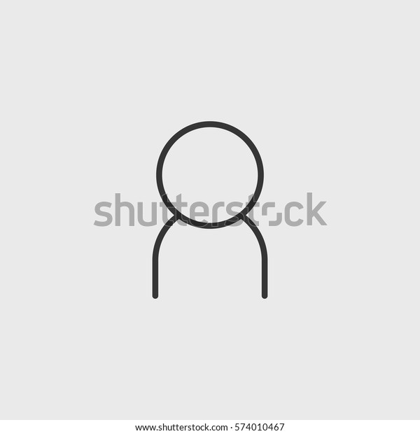 Line User Icon Illustration Isolated Vector Stock Vector (Royalty Free ...