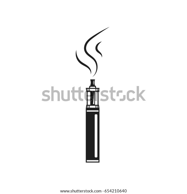 Line vape device symbol. Electronic cigarette. Vaping store or bar icon.