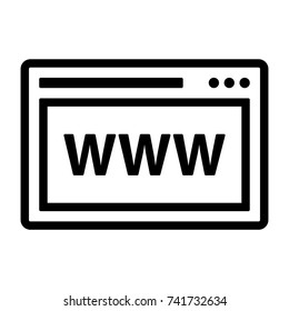 Line Website Icon Stock Vector (Royalty Free) 741732634 | Shutterstock