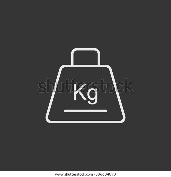 Line Weight Icon Illustration Isolated Vector Stock Vector (Royalty ...