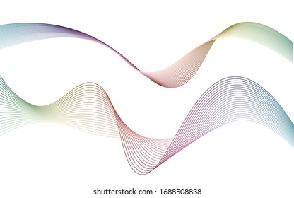 Linear Abstraction Abstract Color Lines On Stock Vector (Royalty Free ...