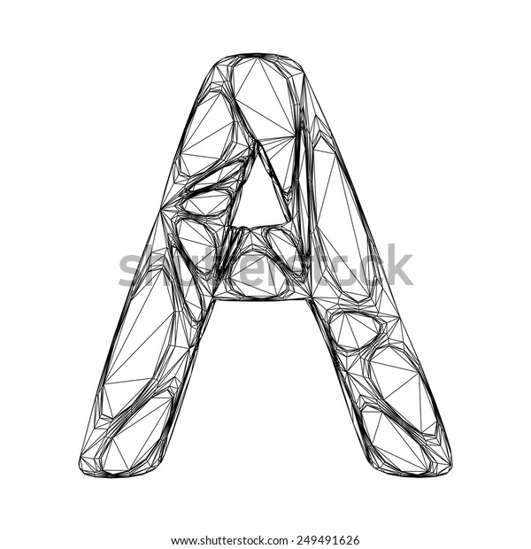 Linear Alphabet Symbol Vector Design Stock Vector (Royalty Free ...