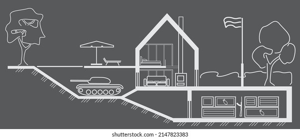 1,553 Basement sketch Images, Stock Photos & Vectors | Shutterstock
