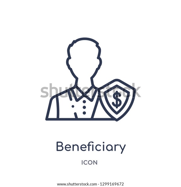 Linear Beneficiary Icon Insurance Outline Collection Stock Vector ... Linear Beneficiary Icon Insurance Outline Collection Stock Vector ...