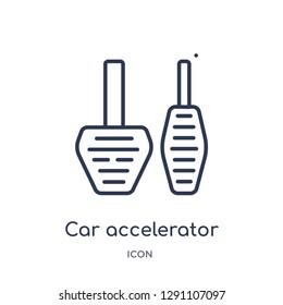 Linear Car Accelerator Icon Car Parts Stock Vector (Royalty Free ...