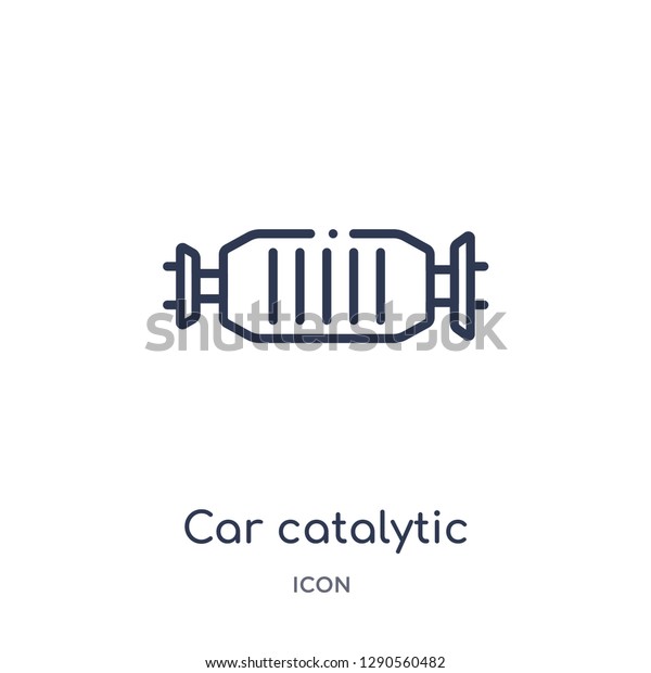 Linear Car Catalytic Converter Icon Car Stock Vector (Royalty Free ...