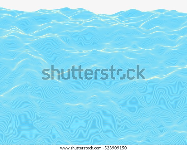 Linear Colorful Procedural Water Surface Striped Stock Vector (Royalty ...