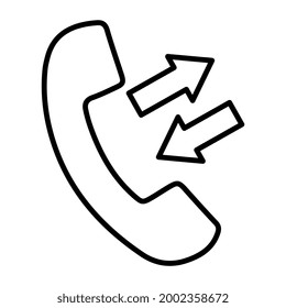 Linear Design Icon Call Divert Stock Vector (Royalty Free) 2002358672