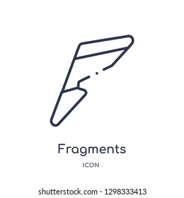 Linear Fragments Icon General Outline Collection Stock Vector (Royalty ...