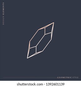 Linear Geometric Diamond Design Vector Stock Vector (Royalty Free ...