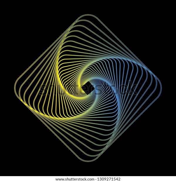 Linear Geometric Line Art Wallpaper Design Stock Vector (Royalty Free ...