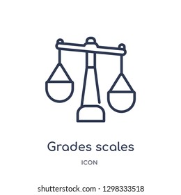 Simple Scale Line Icon Stroke Pictogram Stock Vector (Royalty Free ...