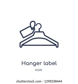 Linear Hanger Label Icon General Outline Stock Vector (Royalty Free ...