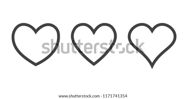 Vector de stock (libre de regalías) sobre icono de corazón lineal ...