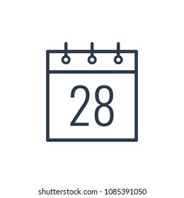 3,986 28 day calendar icon Images, Stock Photos & Vectors | Shutterstock
