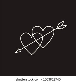 79 Double heart arrow tattoo Images, Stock Photos & Vectors | Shutterstock