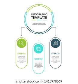 Linear Infographic Design Vector Marketing Icons Stock Vector (Royalty ...