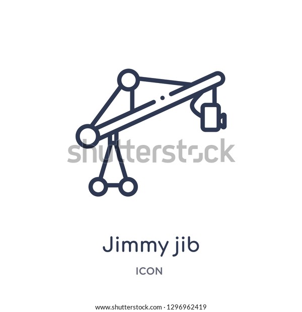 Linear Jimmy Jib Icon Cinema Outline Stock Vector (Royalty Free ...