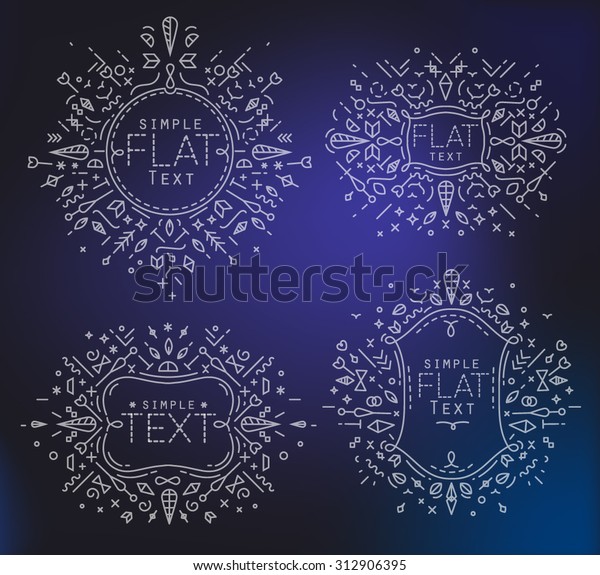 Linear Monograms Simple Minimalist Templates Set Stock Vector (Royalty ... Linear Monograms Simple Minimalist Templates Set Stock Vector (Royalty ...